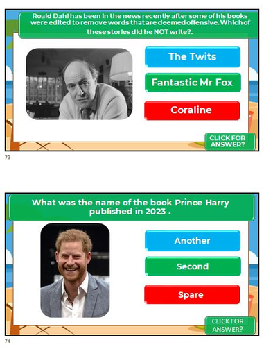 Unleash the Fun: End of Year Quiz-2023 | Teaching Resources