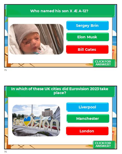 Unleash the Fun: End of Year Quiz-2023 | Teaching Resources