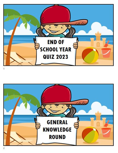 Unleash the Fun: End of Year Quiz-2023 | Teaching Resources