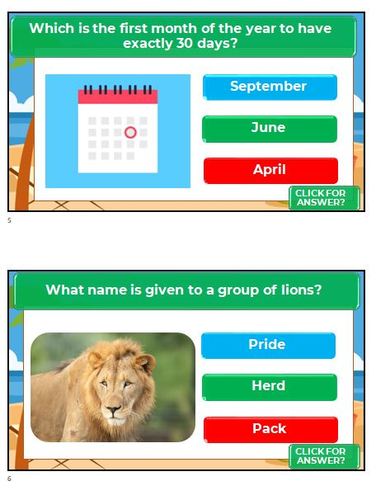 Unleash the Fun: End of Year Quiz-2023 | Teaching Resources