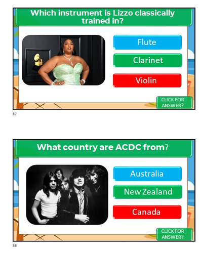 Unleash the Fun: End of Year Quiz-2023 | Teaching Resources