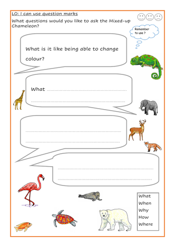 The Mixed-up Chameleon - two week English unit of work | Teaching Resources