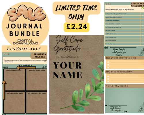 Daily Gratitude Self-care journal/planner | Teaching Resources