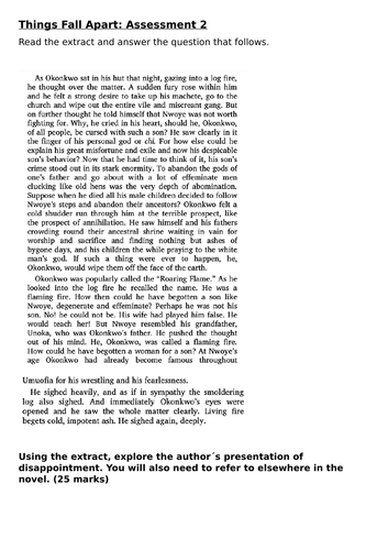 Things Fall Apart SOW | Teaching Resources