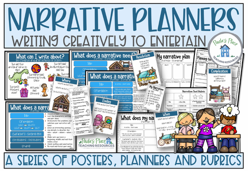 Narrative Planners, Posters, Rubrics | Teaching Resources