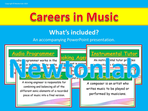 Careers in Music Poster Set - Key Stages 3, 4 and 5 | Teaching Resources