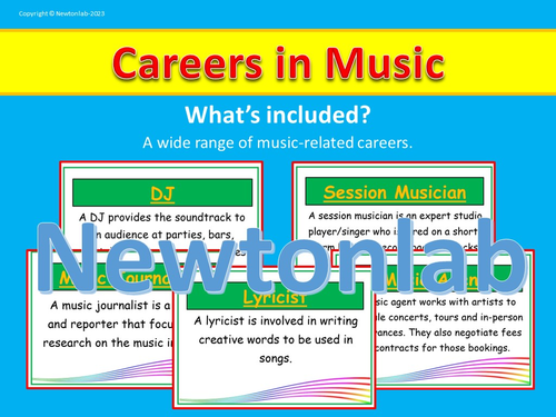 Careers in Music Poster Set - Key Stages 3, 4 and 5 | Teaching Resources