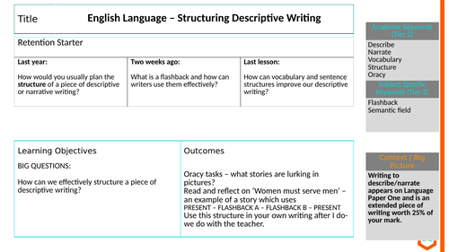 AQA GCSE English Language skills unit | Teaching Resources
