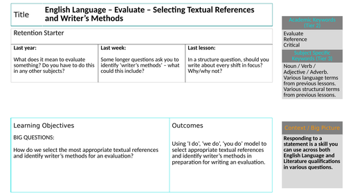 AQA GCSE English Language skills unit | Teaching Resources