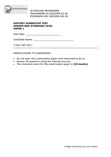 IB History - Vietnam War Practice Paper 1 | Teaching Resources