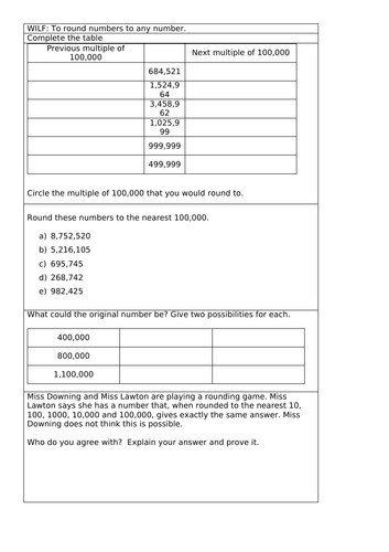 NCTEM 1.30 Numbers up to 10,000,000 | Teaching Resources