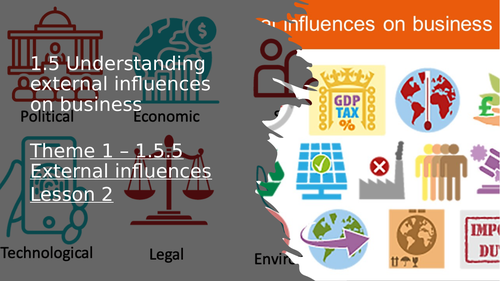 GCSE Business - Theme 1 - 1.5.5 External Influences | Teaching Resources