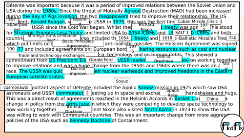 Cold War/ Superpower Relations Model Answers | Teaching Resources