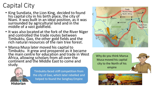 Market Place Activity: Why did Mali become a powerful Medieval African ...