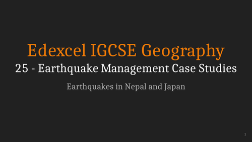 Edexcel IGCSE Geography Presentations Chapter 3 - Hazardous Environments | Teaching Resources
