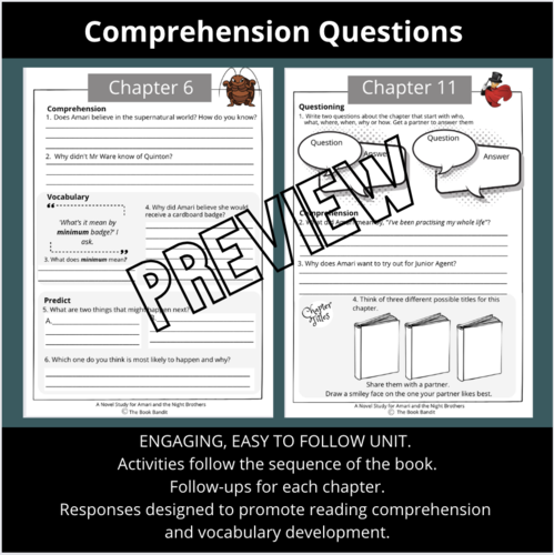 AMARI AND THE NIGHT BROTHERS by B. B Alston NOVEL STUDY and Reading ...