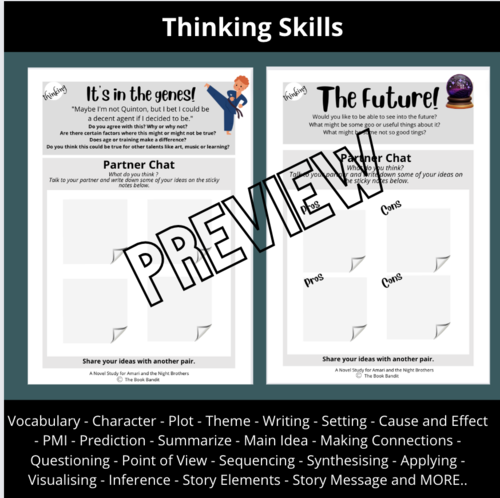 AMARI AND THE NIGHT BROTHERS by B. B Alston NOVEL STUDY and Reading ...