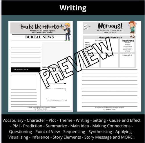 AMARI AND THE NIGHT BROTHERS by B. B Alston NOVEL STUDY and Reading ...