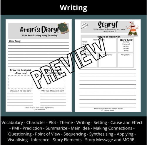 AMARI AND THE NIGHT BROTHERS by B. B Alston NOVEL STUDY and Reading ...