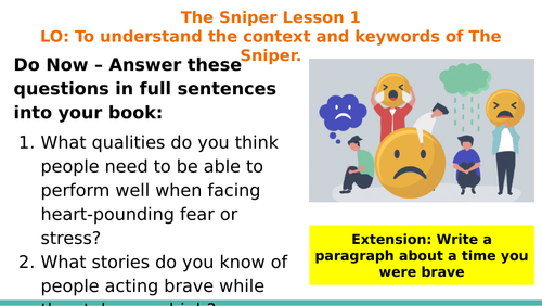 The Sniper Lessons | Teaching Resources