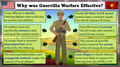 Vietnam War - Vietcong Tactics Guerrilla Warfare - US Home & Abroad ...