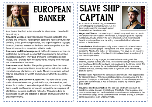 Lesson 2 of 6 - The Middle Passage | Teaching Resources