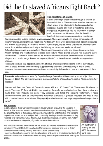 Lesson 3 of 6 - Slave auctions and life on the plantations | Teaching ...