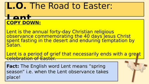 The Road to Easter: Lent (Full Lesson Slides) | Teaching Resources