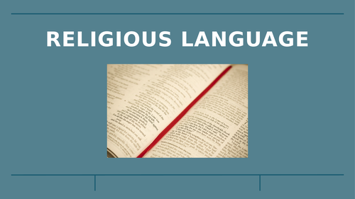 Religious Language Philosophy of Religion | Teaching Resources