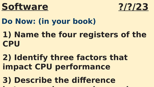 Software Unit of work (Operating systems and utility) OCR j277 ...