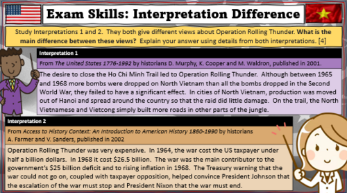 US Tactics in the Vietnam War - USA Conflict Home & Abroad - GCSE ...