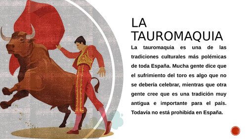 Bullfighting - Spanish Culture - 3 | Teaching Resources