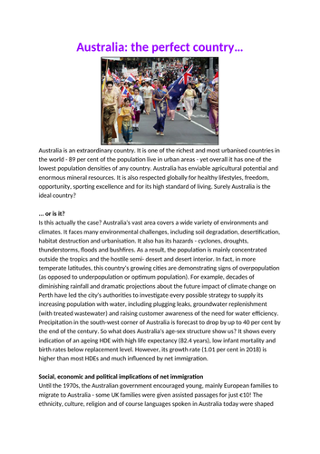 Manage Migration Australia | Teaching Resources