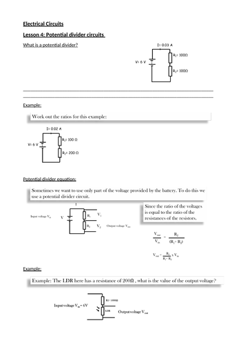 OCR A level Electrical Circuits *COMPLETE* Lesson series | Teaching ...