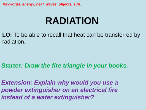 Radiation | Teaching Resources