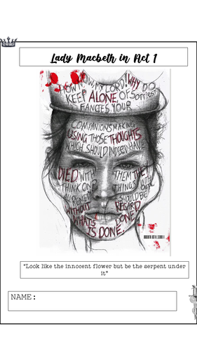 Lady Macbeth in Act 1 Revision Booklet | Teaching Resources