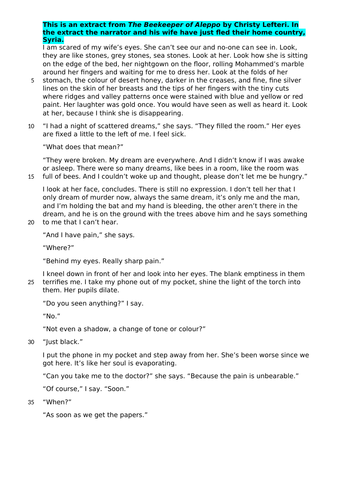 AQA Language Paper 1 Section A Question 3 | Teaching Resources