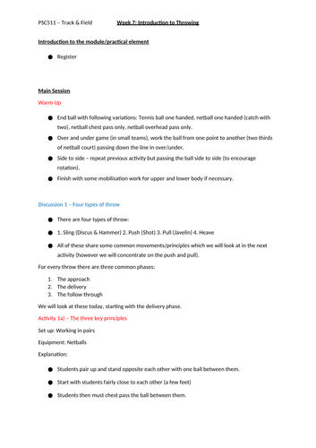 Athletics Lesson Plans | Teaching Resources