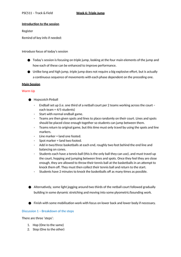 Athletics Lesson Plans | Teaching Resources