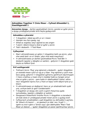 Picnic Tedi Bêr / Teddy Bear's Picnic | Teaching Resources