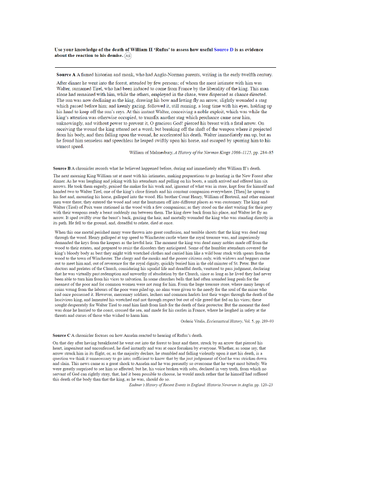 Anglo Saxon England and the Norman Conquest OCR - William Rufus, Robert ...