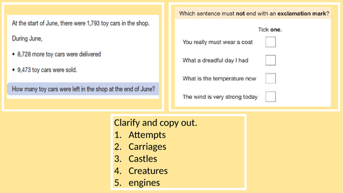 Year 6 SATS morning work | Teaching Resources