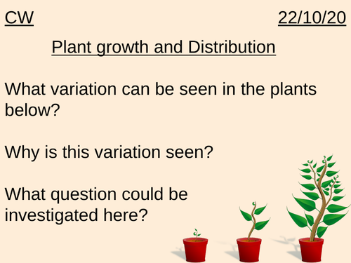 Plant Growth and Distribution | Teaching Resources