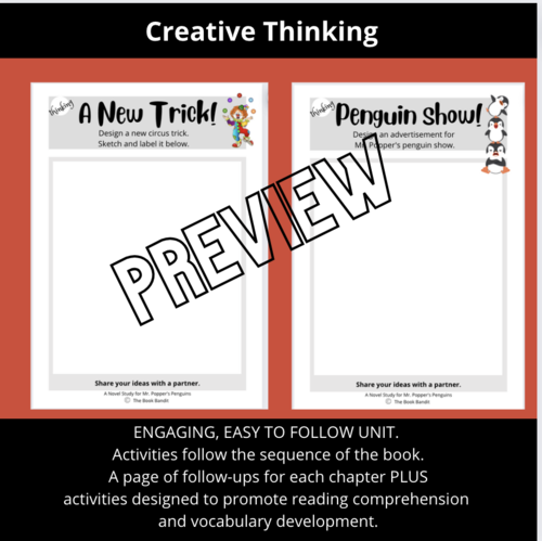 MR. POPPER'S PENGUINS by Richard Atwater NOVEL STUDY and Literacy Unit ...