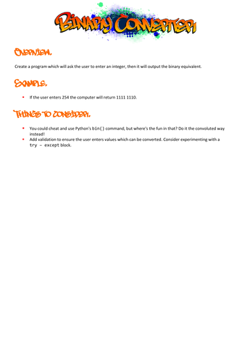 Super-Hard Python Challenges | Teaching Resources