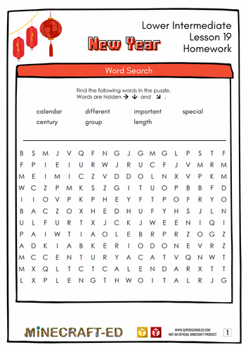 bundle PPT lesson New Year 7-9 years with Homework & Preview | Teaching ...