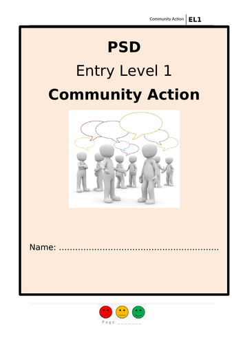 PSD Entry Level 1 Community Action (ASDAN) | Teaching Resources