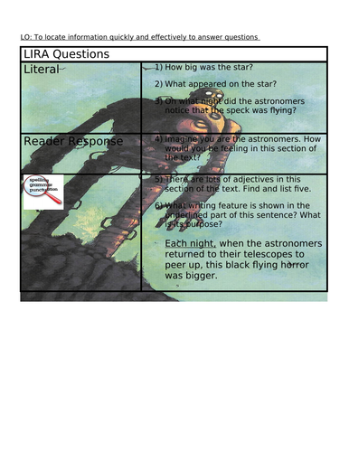 Reading Comprehension - The Iron Man (Week 3) | Teaching Resources