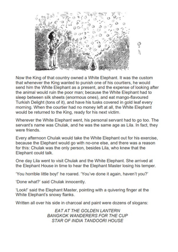 Reading Comprehension - The Firework Maker's Daughter (Week 1 ...