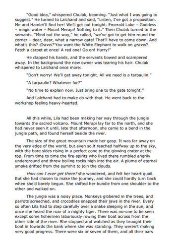 Reading Comprehension - The Firework Maker's Daughter (Week 2 ...